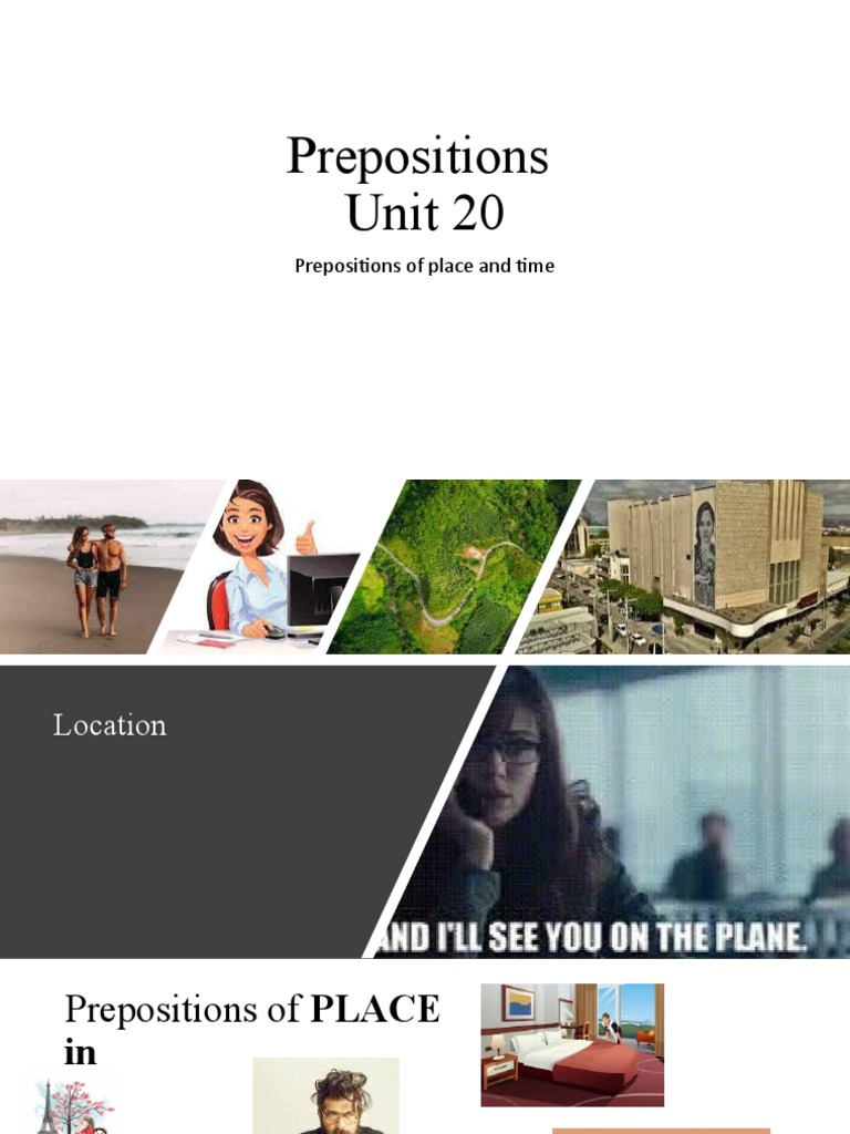 GRAMMAR UNIT 20 Prepositions | PDF