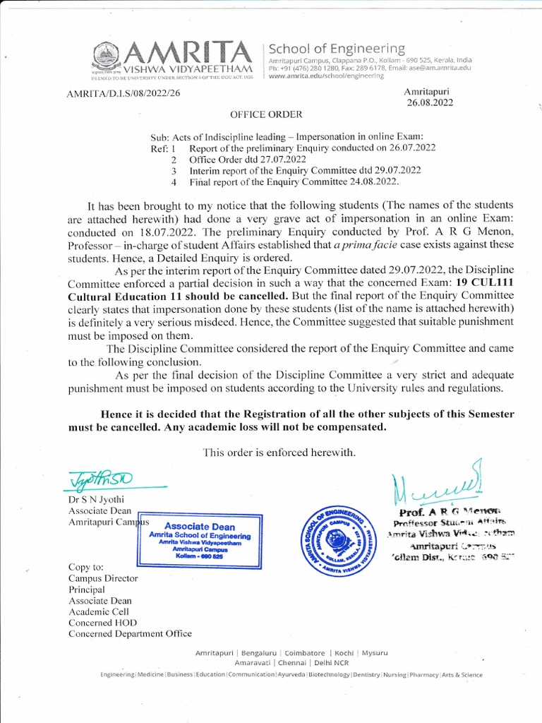 Online Final Order | PDF