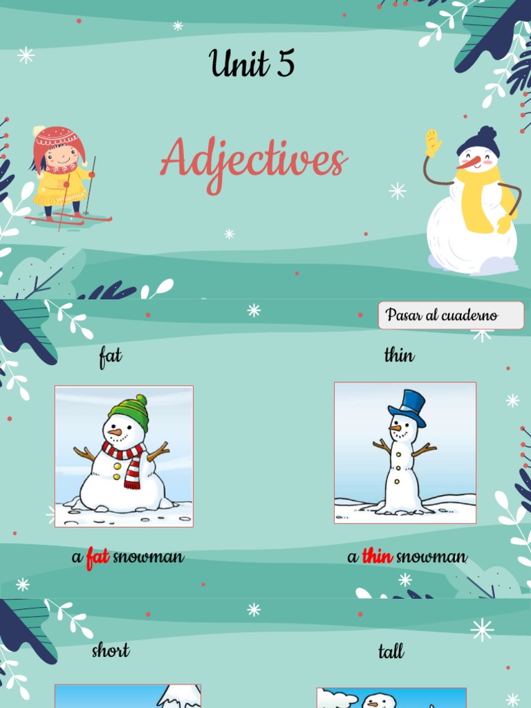 Adjectives - Unit 5 | PDF
