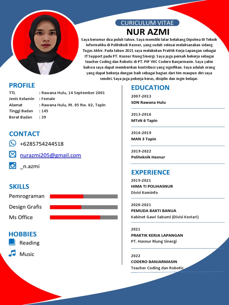 Nur Azmi: Profile Education | PDF