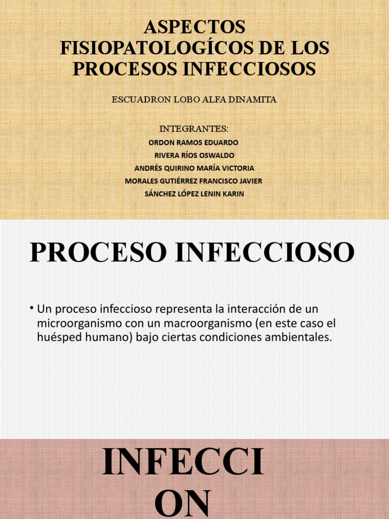 Aspectos Fisiopatologícos de Los Procesos Infecciosos | PDF | Infección ...