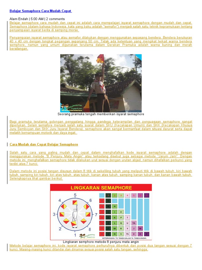 Belajar Semaphore Cara Mudah Cepat | PDF