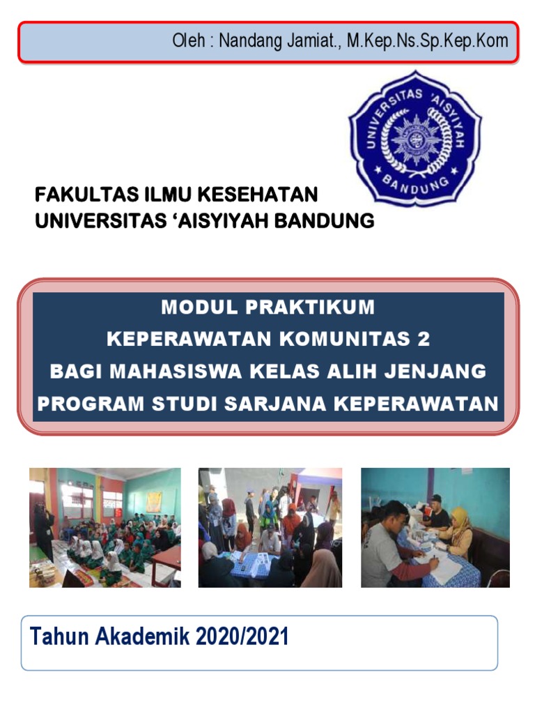 Modul Praktikum Keperawatan Komunitas 2 Kelas Alih Jenjang 2021 | PDF