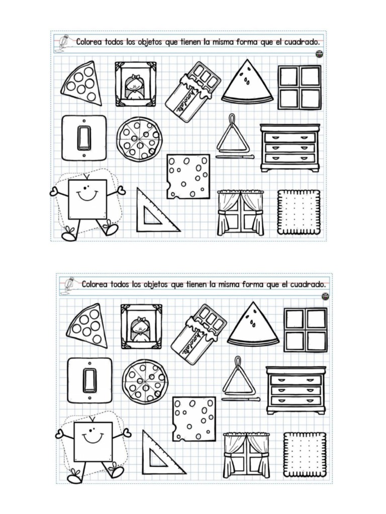 Colorear Cuadrados | PDF