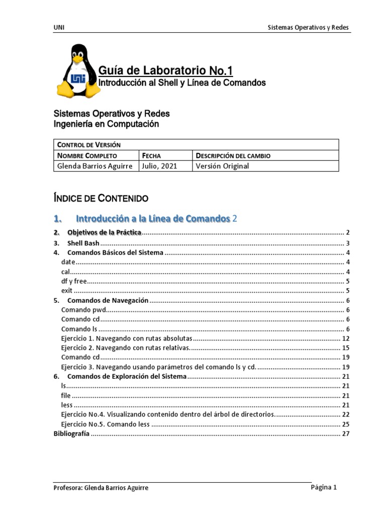 02.LAB1.Introducción Al Shell - Fundamento y Práctica | PDF | Archivo de computadora | Interfaz ...