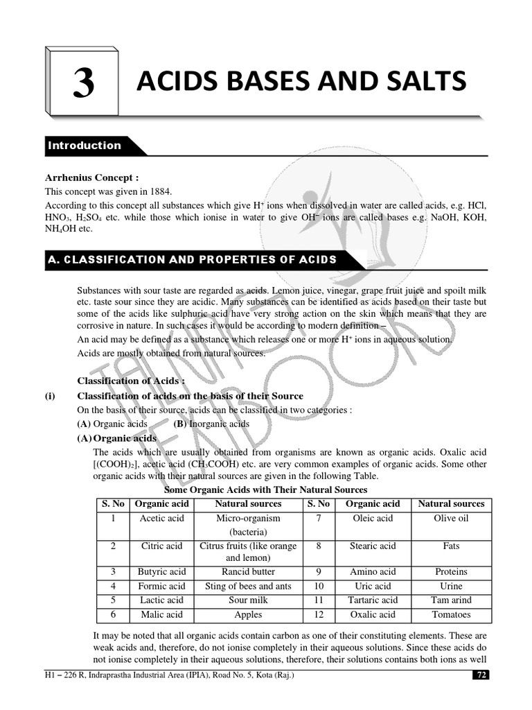 Acids & Salts (73-113) | Download Free PDF | Hydroxide | Acid