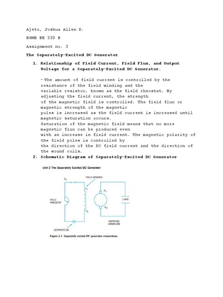 Assignment #. 3 PDF | Download Free PDF | Electric Generator | Quantity