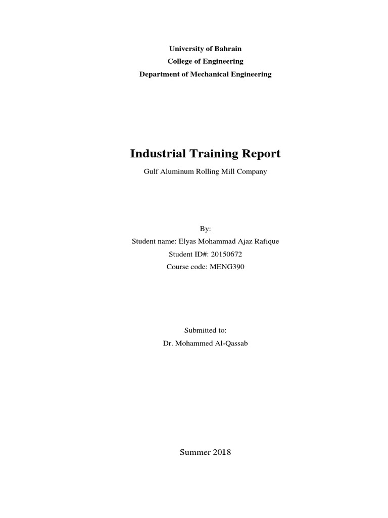 Industrial Training Report | PDF | Business | Computers