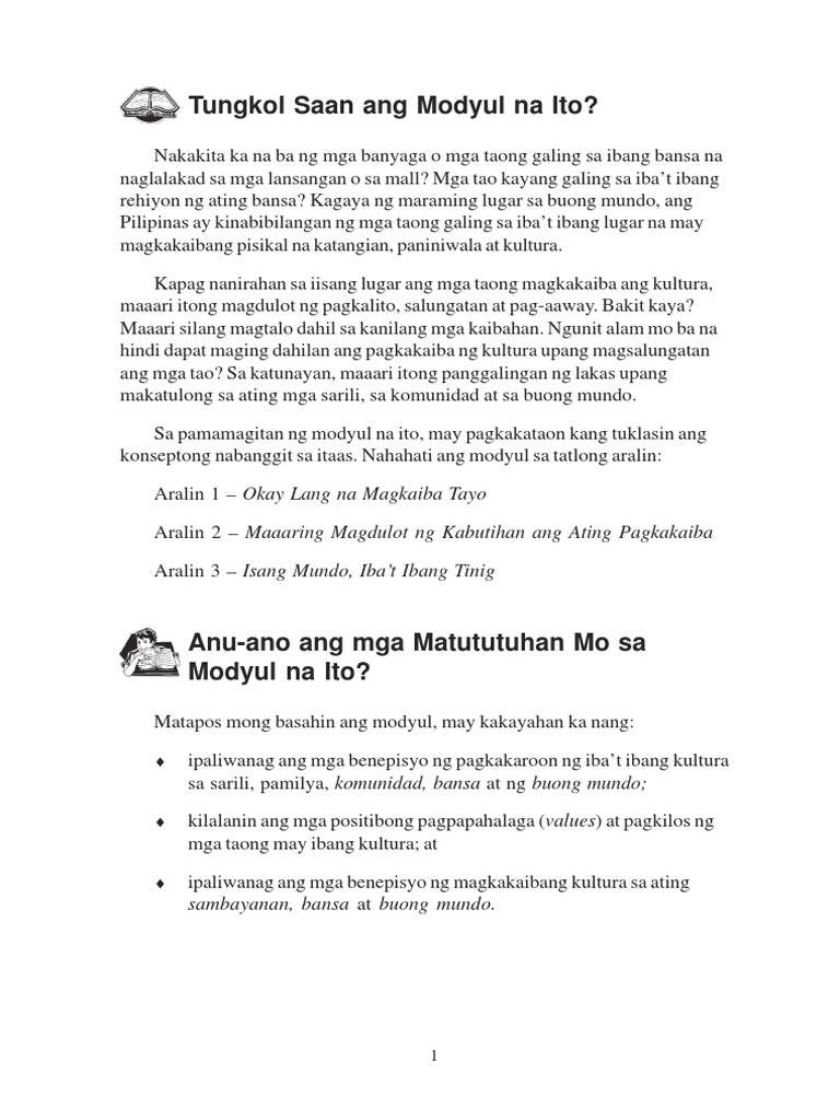 Ipagdiwang Natin Ang Pagkakaiba NG Ating Kultura | PDF