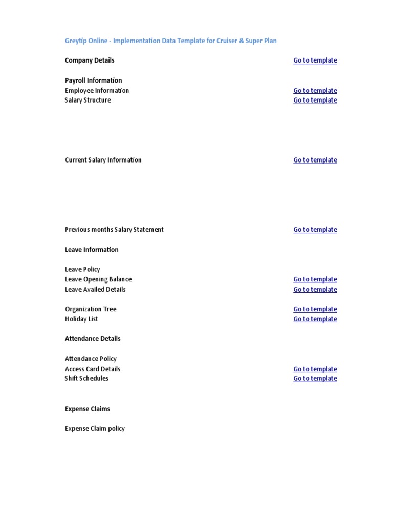 Data Collection Template - Super | PDF | Human Resource Management ...