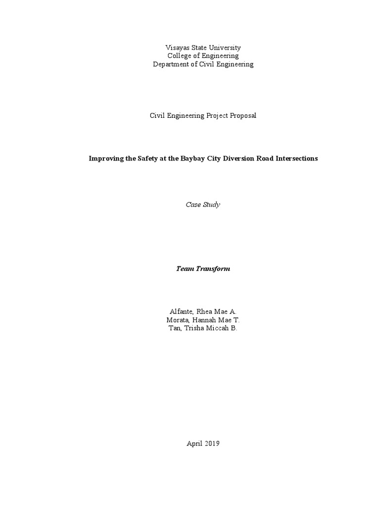 Ce Proj-Manuscript | Download Free PDF | Traffic Collision | Survey Methodology