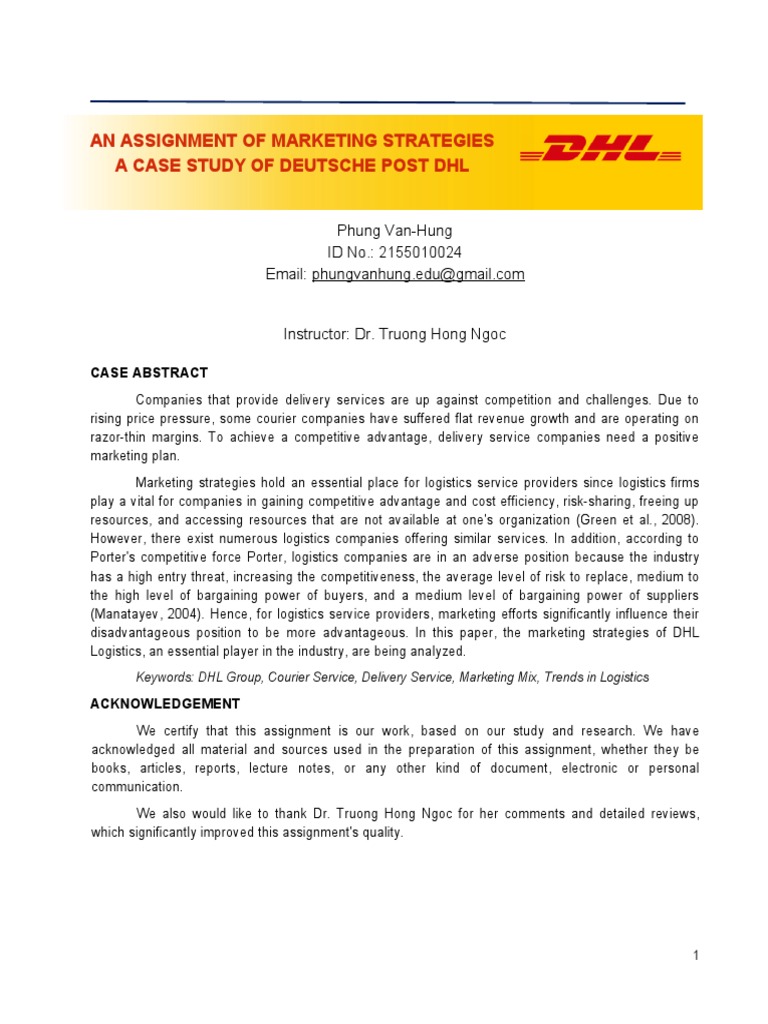 Assignment - Phung Van Hung | PDF | United Parcel Service | United ...