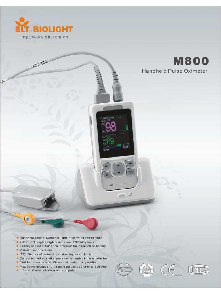 Biolight-M800-brochure+specifications (No Date) | PDF