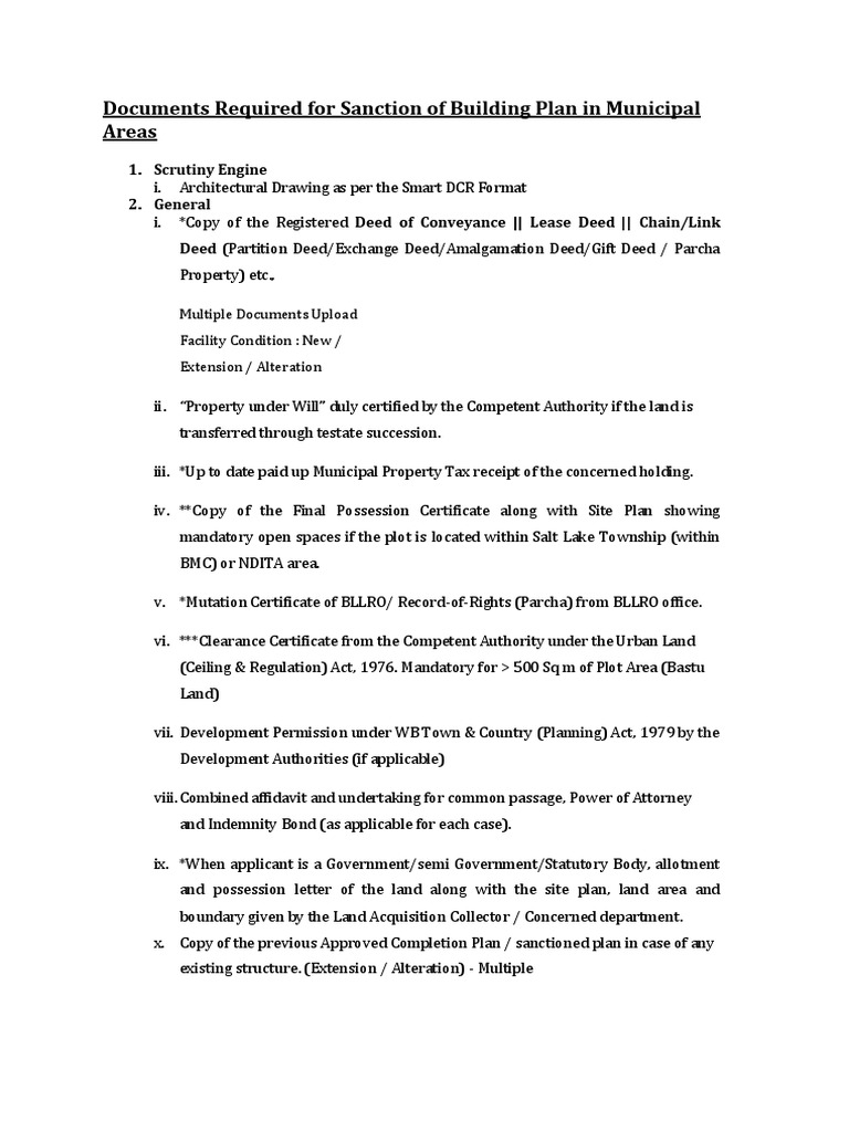 Building Plan Checklist | PDF