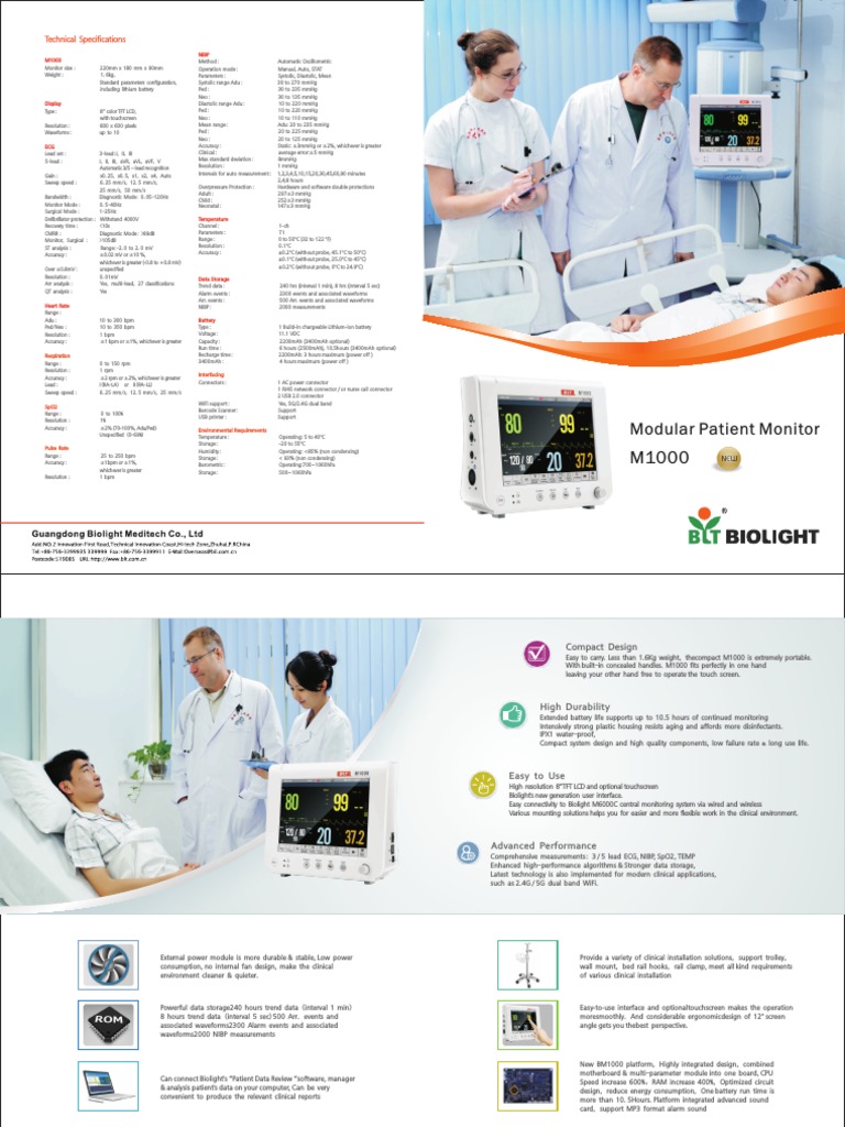 Portable Patient Monitor Guide | PDF | Usb | Computer Monitor