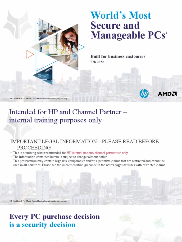 HP AMD Wolf Security 2022 | PDF | Malware | Security