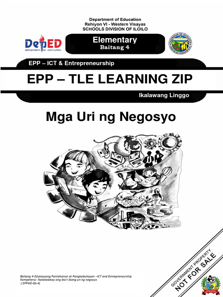 EPP - Tle Learning Zip: Elementary | PDF