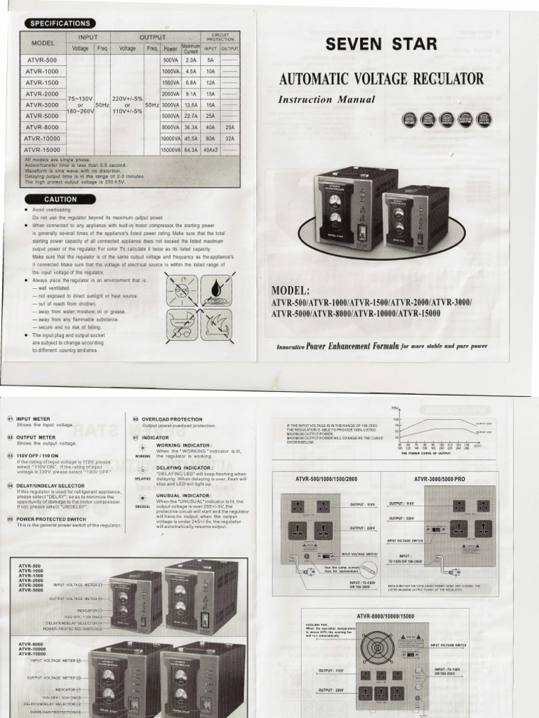 Atvr-5000 - 10.000 20140001 | PDF | Mains Electricity | Switch