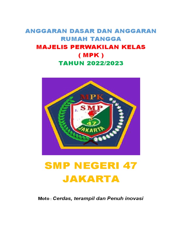 AD Dan ART MPK SMPN 47 2022-2023 | PDF