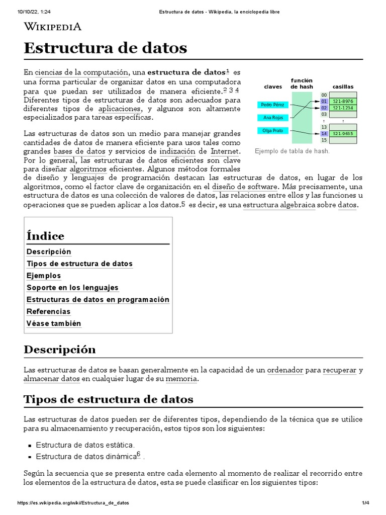 Estructura de Datos | PDF