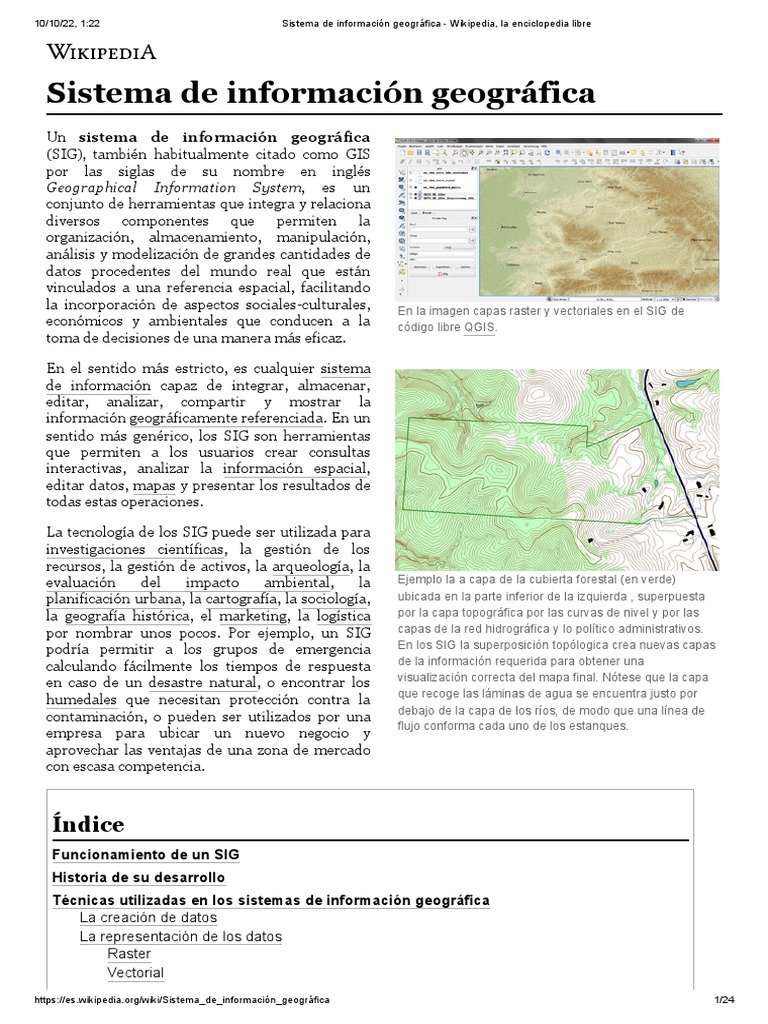 Sistema de Informacion Geográfica | PDF | Sistema de información geográfica | Informática