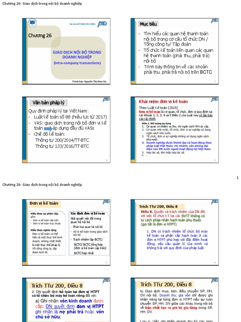 C26 Giao Dich Noi Bo Trong DN | PDF