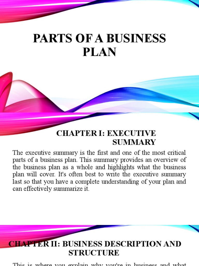 Parts of A Business Plan | PDF