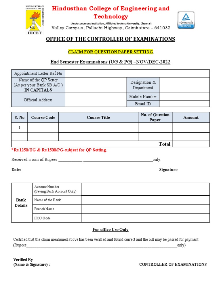 Claim Form 2022 | PDF