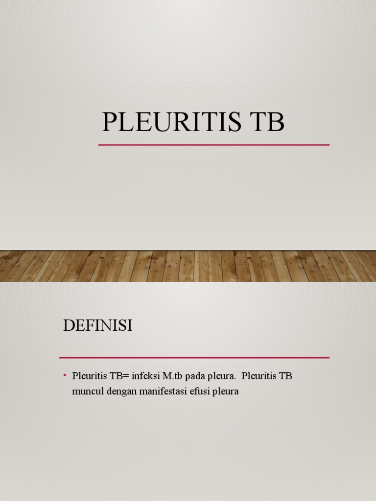 Panduan Pleuritis TB | PDF