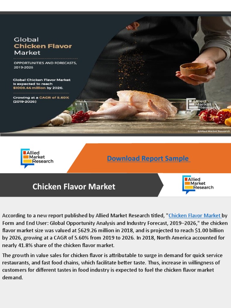 Chicken Flavor Market | PDF | Market Analysis | Retail