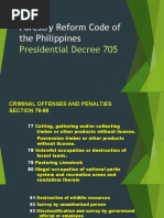 Presidential Decree NO. 705: The Revised Forestry Code | PDF | Logging | Lumber