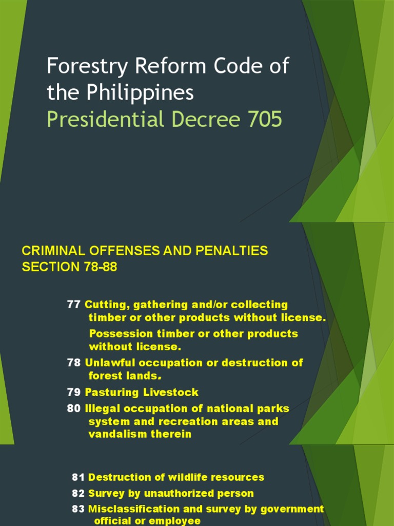 Forestry Reform Code of The Philippines (Autosaved) | PDF