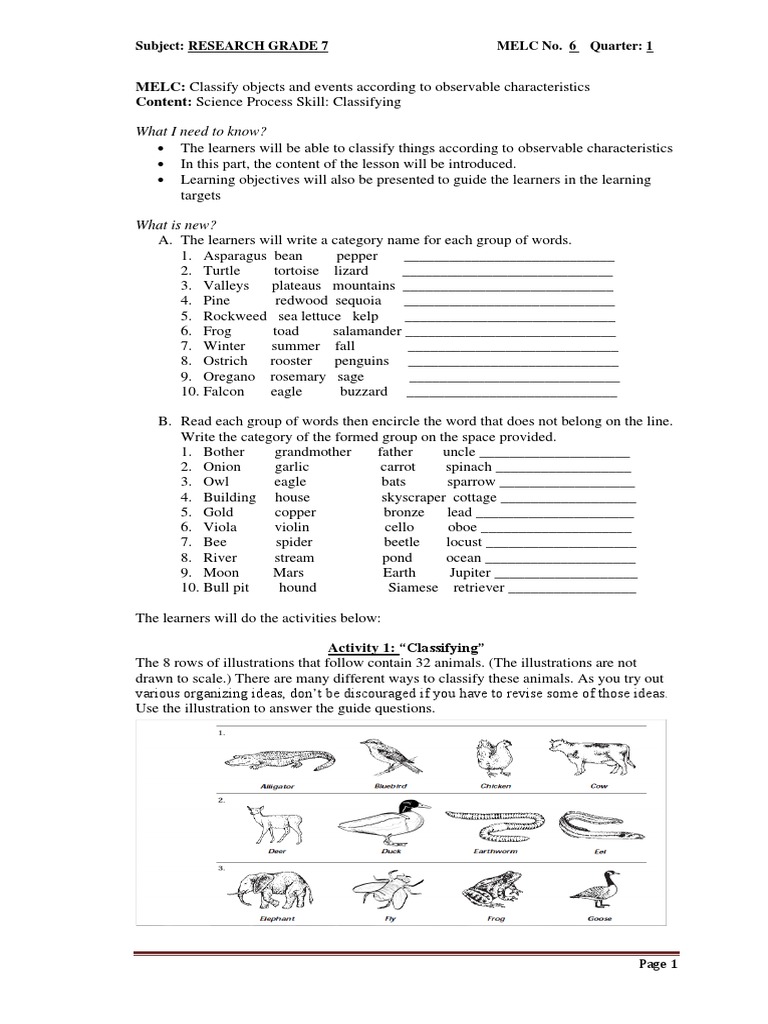 G7 Research Melc 6 Q1 | PDF