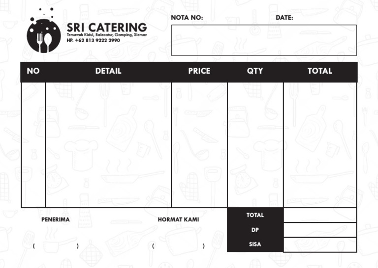 Catering Nota | PDF