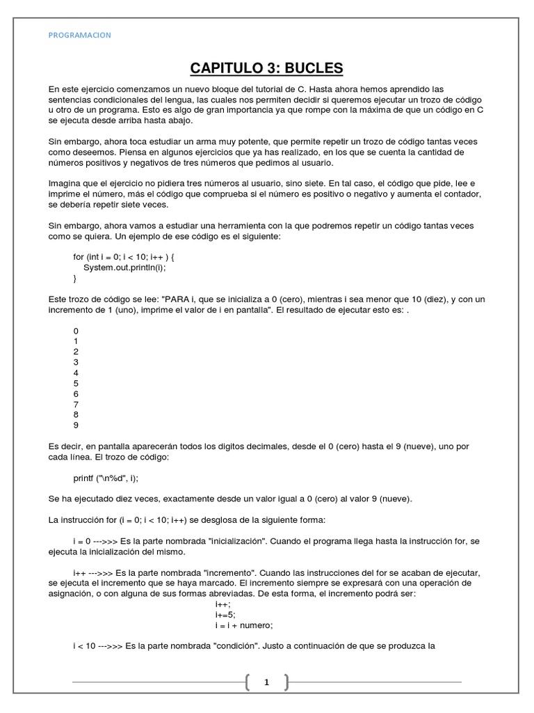 Programacion Capitulo 3 | PDF | Métodos y materiales de enseñanza