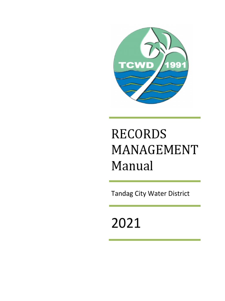 Records Management Manual 2021 | PDF | Records Management | Justice