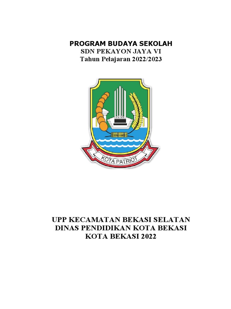 Program Budaya Sekolah SDN PJ 6 | PDF | Karier & Perkembangan | Ilmu Sosial