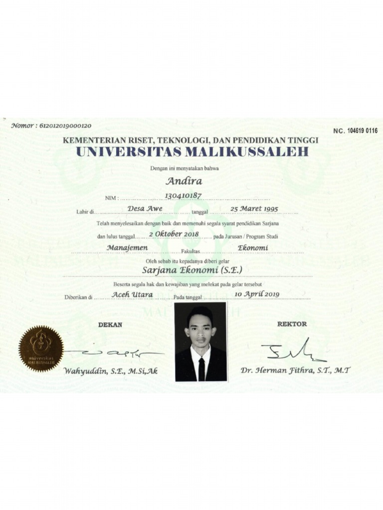 Ijazah - 1 | PDF