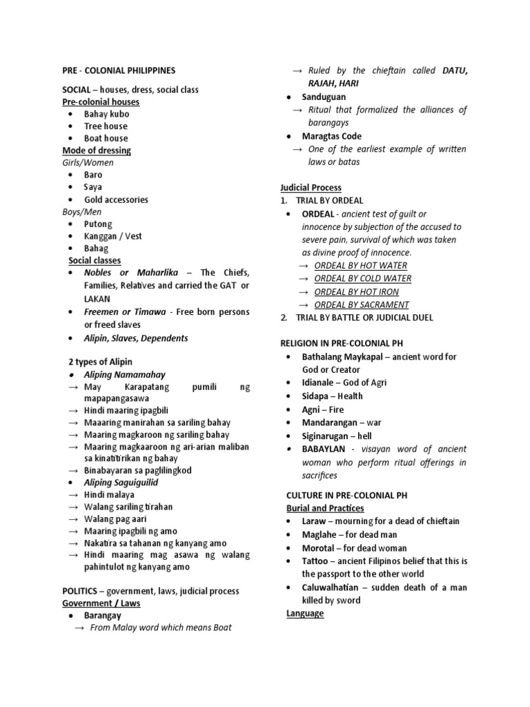 Pre-Colonial Philippines | PDF | Philippines