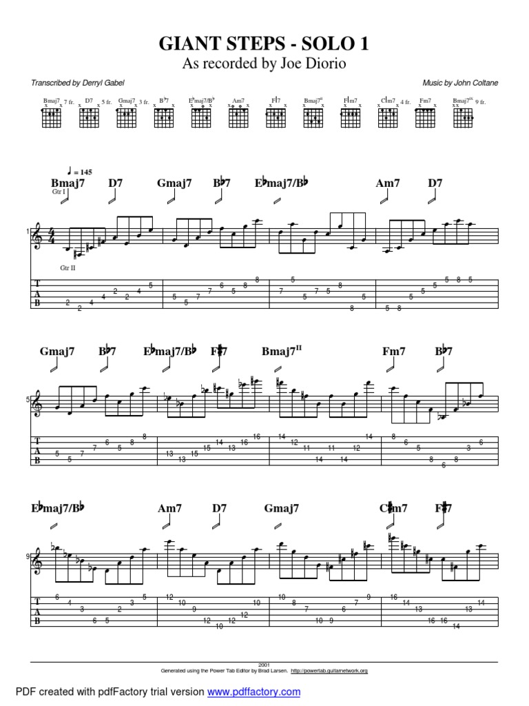 Giant Steps Solo 3 | PDF