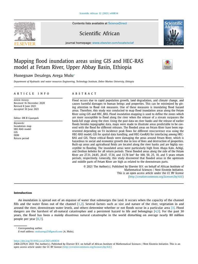Mapping Flood Inundation Areas Using GIS and HEC-RAS | PDF | Flood | River