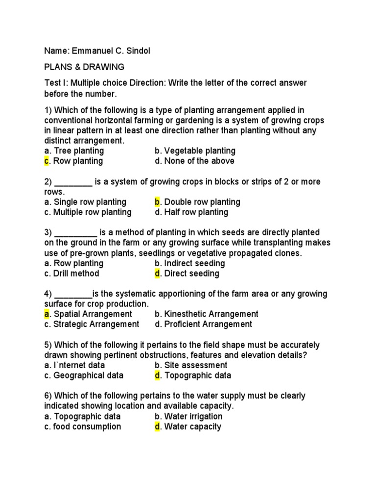 Plans & Drawing - Exercise | PDF | Irrigation | Levee