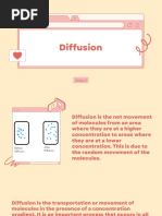 Diffusion Principles in Biological Systems | PDF | Diffusion | Cell ...