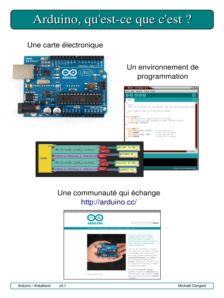 Arduino Doc Ressource-V0.1 | PDF