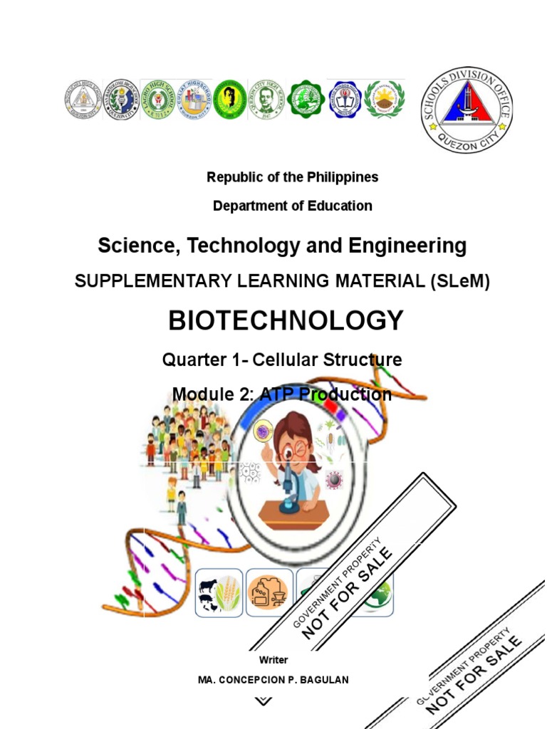 BiotechQ1 Wk3-4 ATP-Production STUDENTS | PDF