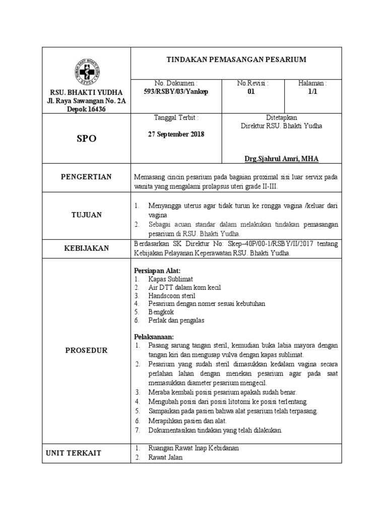 Spo Pesarium Ok | PDF