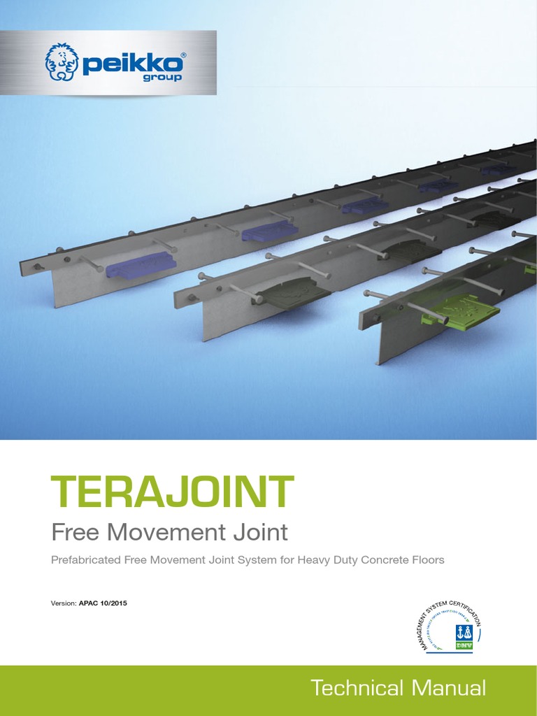 TERAJOINT Heavy Duty Joint Manual | PDF | Corrosion | Concrete