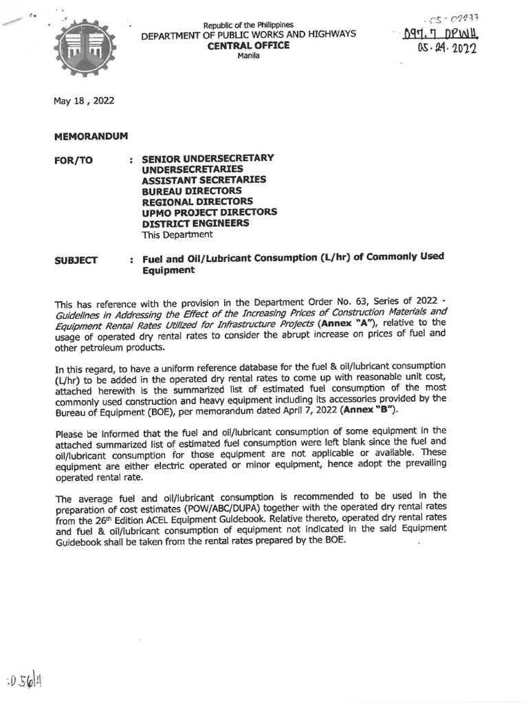 Memorandum-DO 63 Series 2022 | PDF