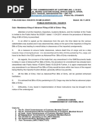 Customs Bill of Entry Amendment Procedure | PDF | Invoice | Cargo