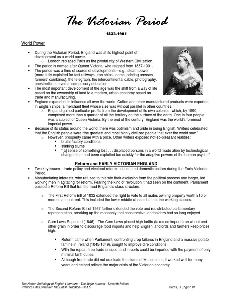 The Victorian Period | PDF | Victorian Literature | Victorian Era
